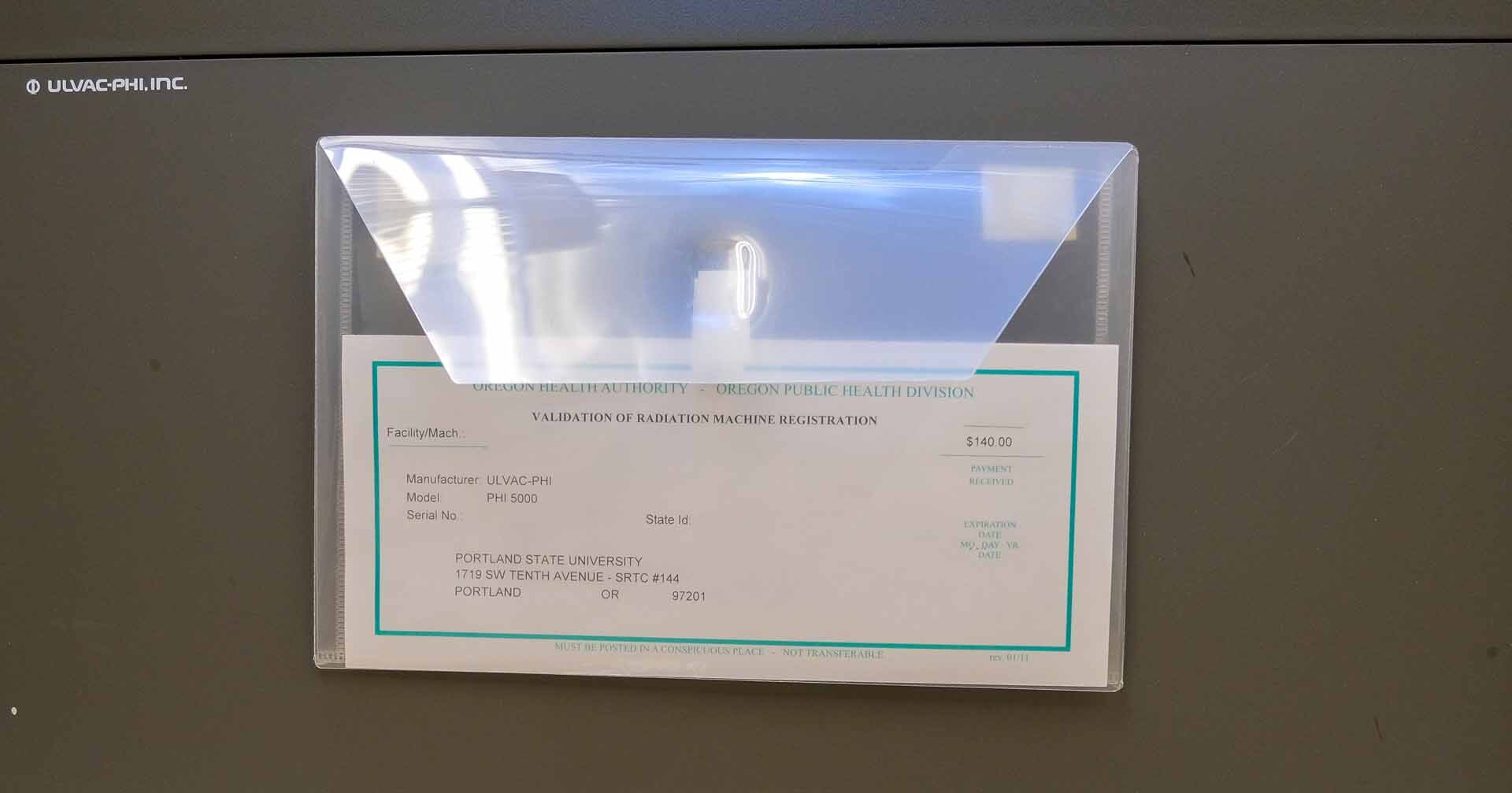 ULVAC / PHYSICAL ELECTRONICS / PERKIN ELMER PHI 5000 Versaprobe II ...