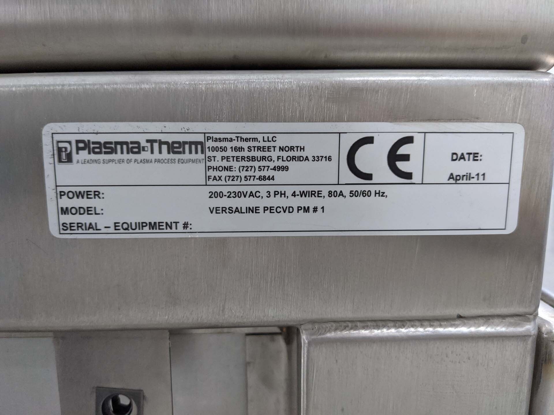 PLASMATHERM / UNAXIS Versaline 익숙한 판매용 가격 #293623726, 2011 > 사다 from CAE