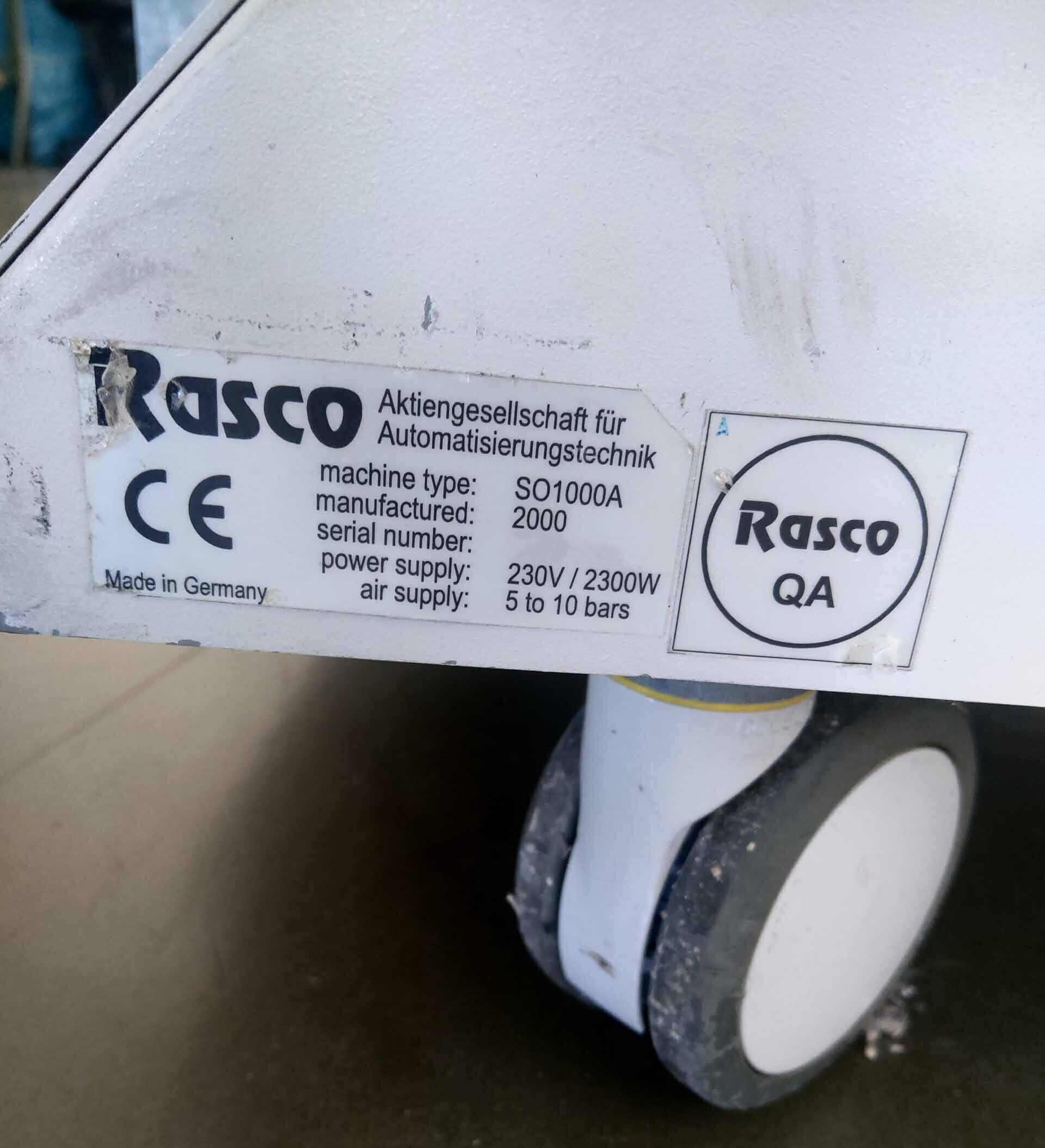 RASCO SO 1000A Handler 익숙한 판매용 가격 #293618669, 2000 > 사다 from CAE