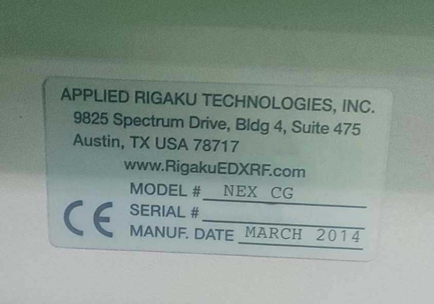RIGAKU NEX CG X-ray Equipment used for sale price #293808930, 2014 ...