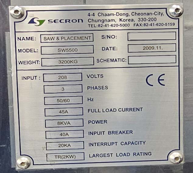SECRON SW-5000 스크라이버 / 다이서 판매 가격 #293769409, 2009에 사용됨 > CAE에서 구매