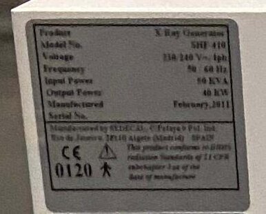 SEDECAL SHF-410 X-ray Equipment used for sale price #293585829, 2011 ...