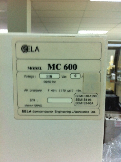 SELA / CAMTEK MC 600 스크라이버 / 다이서 판매 가격 #9034161에 사용됨 > CAE에서 구매