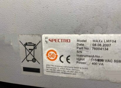 SPECTRO Maxx Spectrometer used for sale price #293607228, 2007 > buy ...