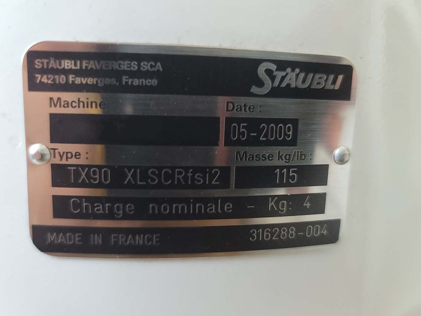STAUBLI TX90 XLSCRfsi2 Wafer Handler used for sale price #9294303, 2009 ...
