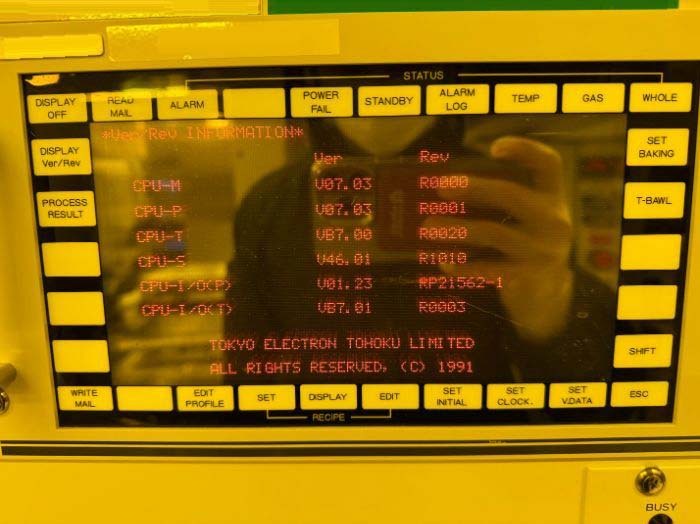 TEL / TOKYO ELECTRON Alpha 8S-Z 확산로 판매 가격 #293806493, 1998에 사용됨 > CAE에서 구매
