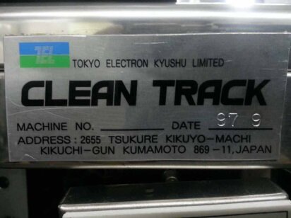 TEL / TOKYO ELECTRON Clean Track Mark 8 フォトレジスト はセール価格 #9158015, 1997 で ...