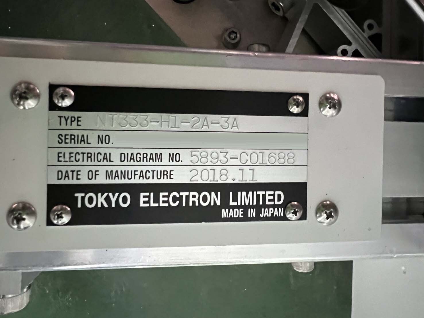 TEL / TOKYO ELECTRON NT333-H1-2A-3A Reactor used for sale price ...