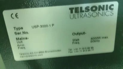 TELSONIC / ULTRASONIC USP-3000-1 P Packager used for sale price #166651 ...