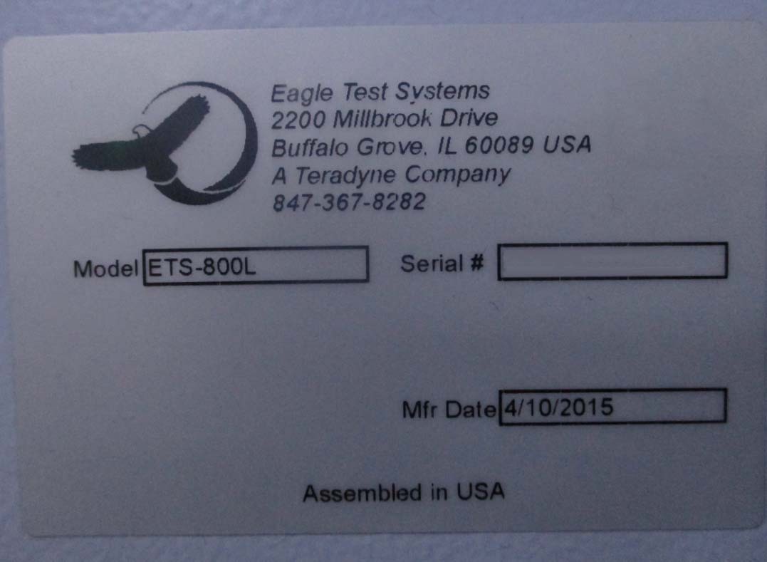 TERADYNE / EAGLE ETS 800L 中古 販売用 価格 #9410610, 2015 > 買う from CAE