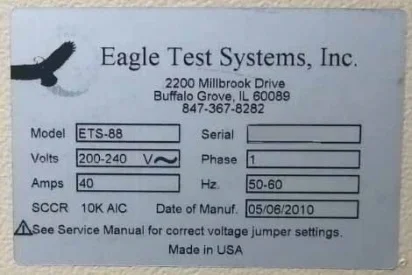 TERADYNE / EAGLE ETS 88 Final Testing Equipment used for sale price ...