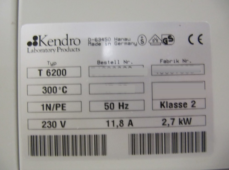 THERMO SCIENTIFIC / HERAEUS UT 6200 Oven / Furnace used for sale price ...