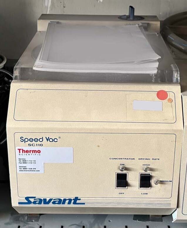 THERMO SCIENTIFIC / SAVANT SpeedVac SC 110 Lab Equipment used for sale ...