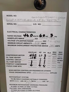 TRANE CVHF 650 Chiller used for sale price #9352929 > buy from CAE