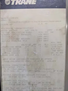 TRANE CVHF 650 Chiller used for sale price #9352931 > buy from CAE