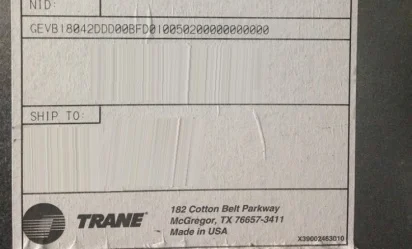 TRANE GEVB-180 Series Chiller used for sale price #9072063, 2005 > buy ...