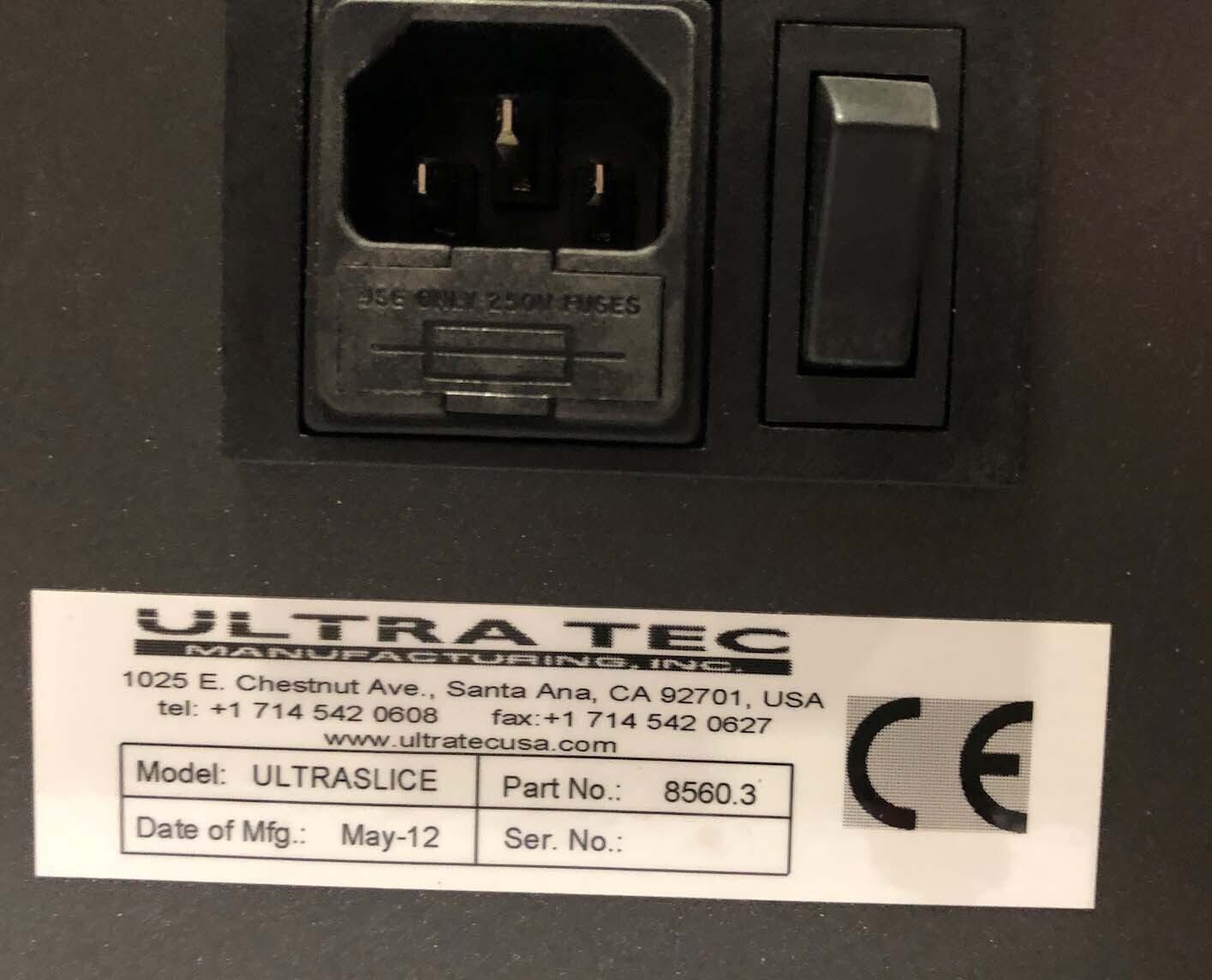 ULTRA TEC UltraSlice 사용됨 판매용 가격 #9313035, 2012 > 구매 로부터 CAE