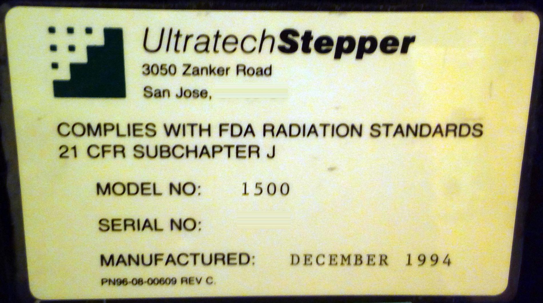 ULTRATECH 1500 Stepper 익숙한 판매용 가격 #9190984, 1994 > 사다 from CAE