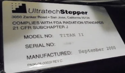 ULTRATECH Titan II Stepper used for sale price #293813352, 2000 > buy ...