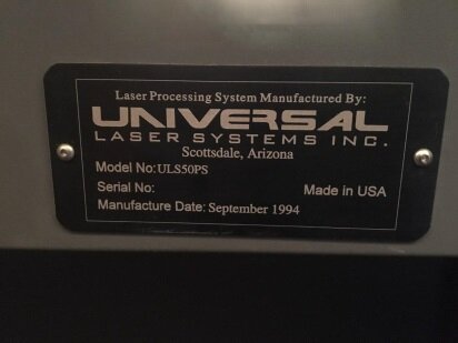 UNIVERSAL LASER SYSTEMS / ULS ULS50PS Laser used for sale price ...