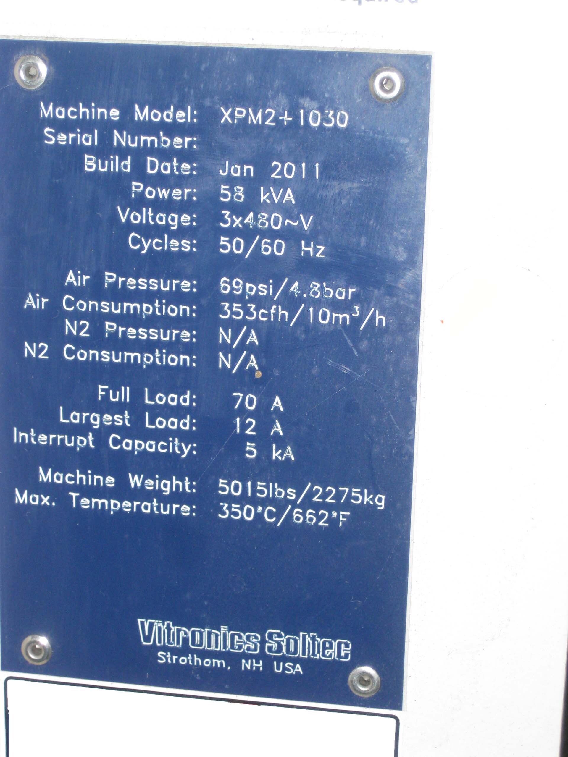 VITRONICS SOLTEC XPM2-1030 Oven / Furnace used for sale price ...