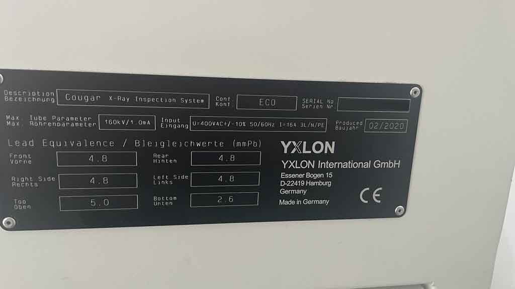 YXLON Cougar ECO X-ray Equipment used for sale price #293660441, 2020 > buy from CAE