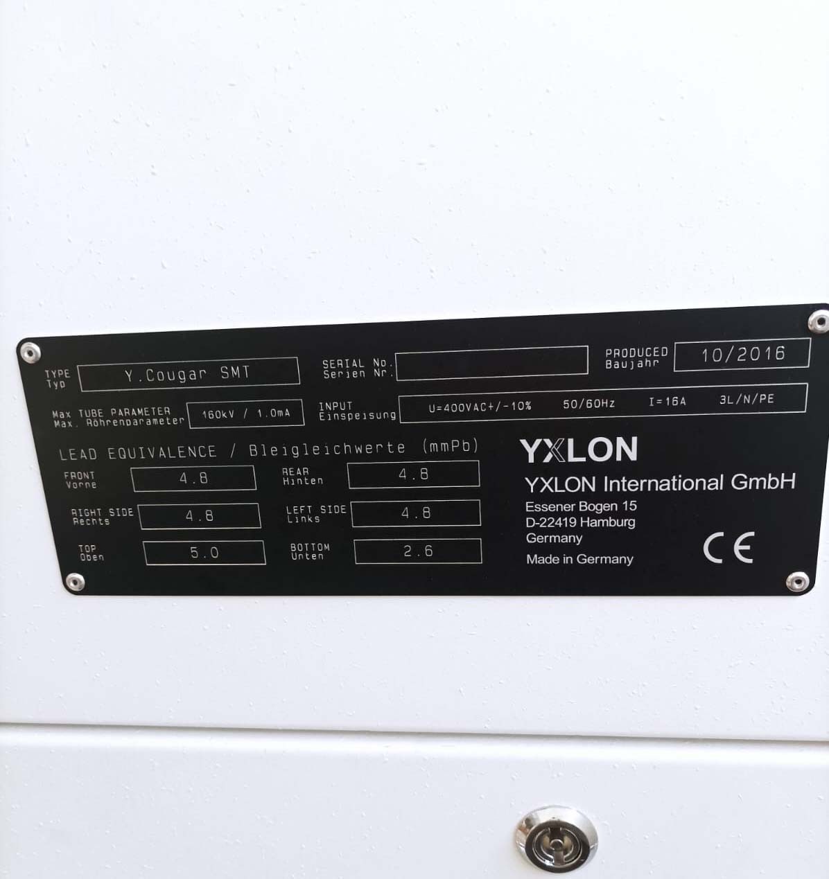 YXLON Y Cougar SMT X-ray Equipment used for sale price #293770236, 2016 > buy from CAE